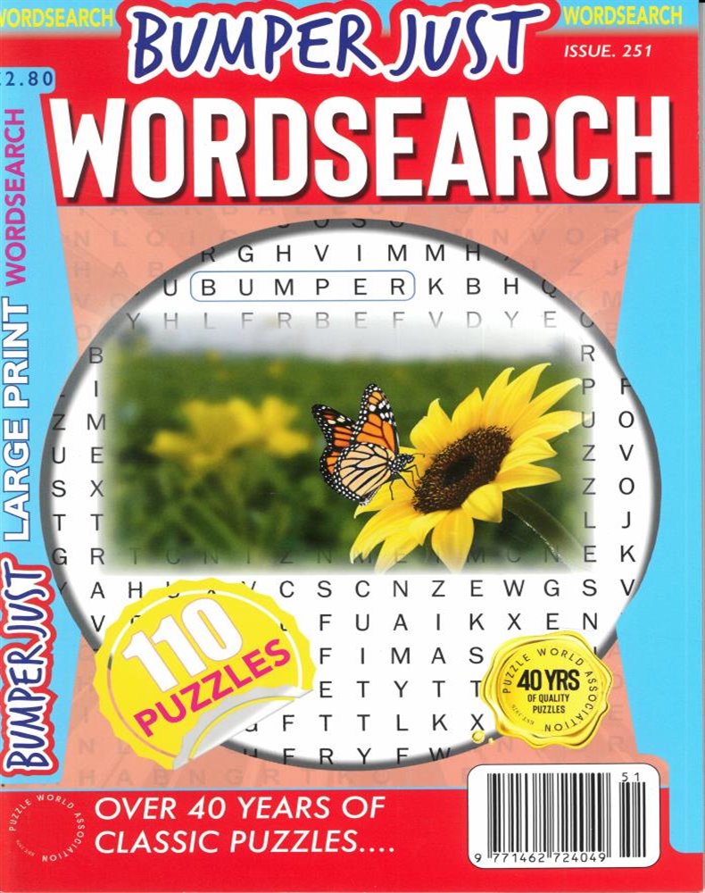 Bumper Just Word Search Magazine Subscription