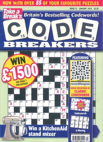 Take a Break Codebreakers Magazine Subscription