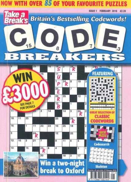 Take a Break Codebreakers Magazine Subscription