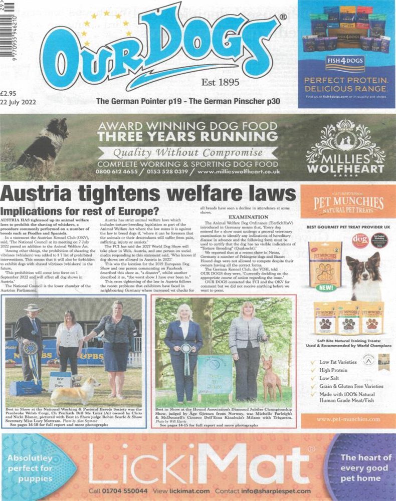 Our Dogs Magazine Subscription