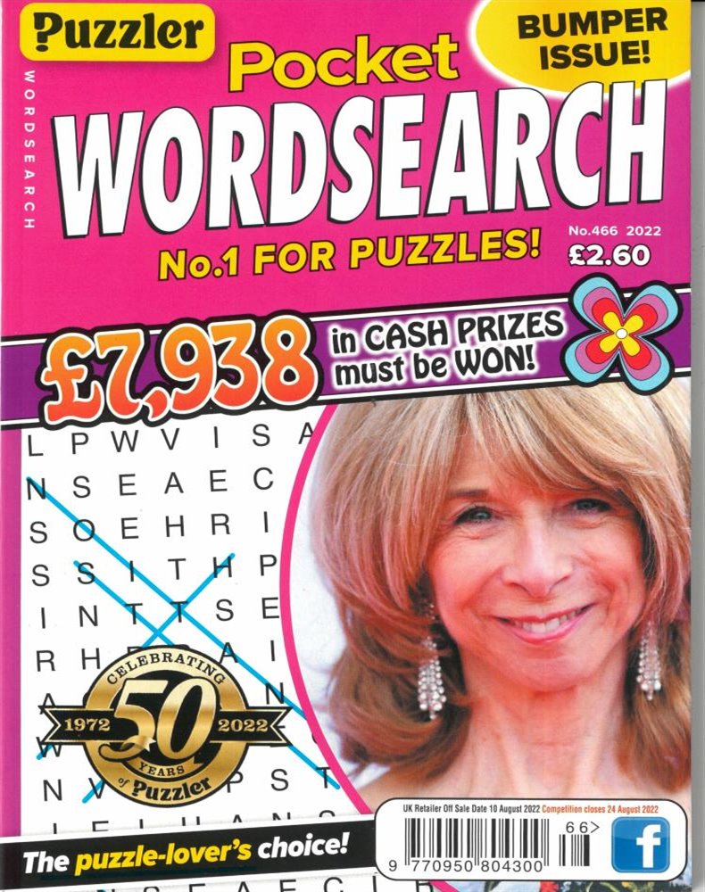 Pocket Puzzler Wordsearch Magazine Subscription