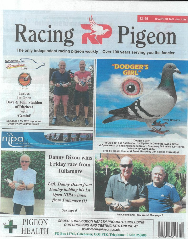 Racing Pigeon Magazine Subscription
