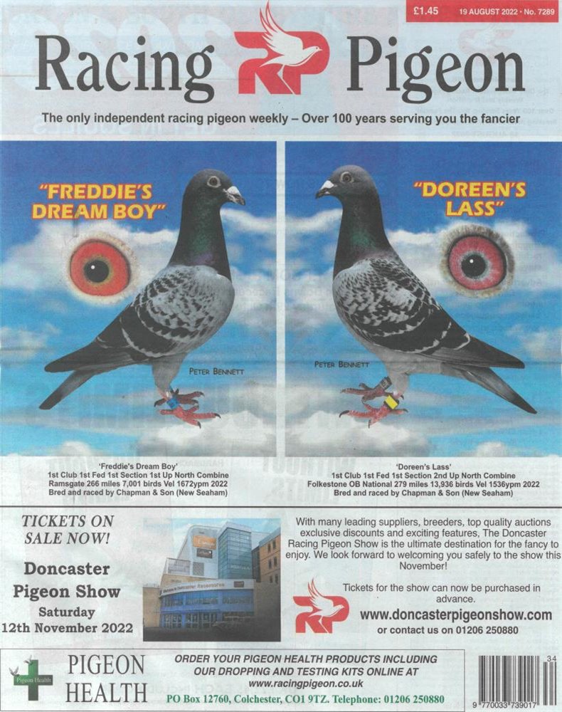 Racing Pigeon Magazine Subscription