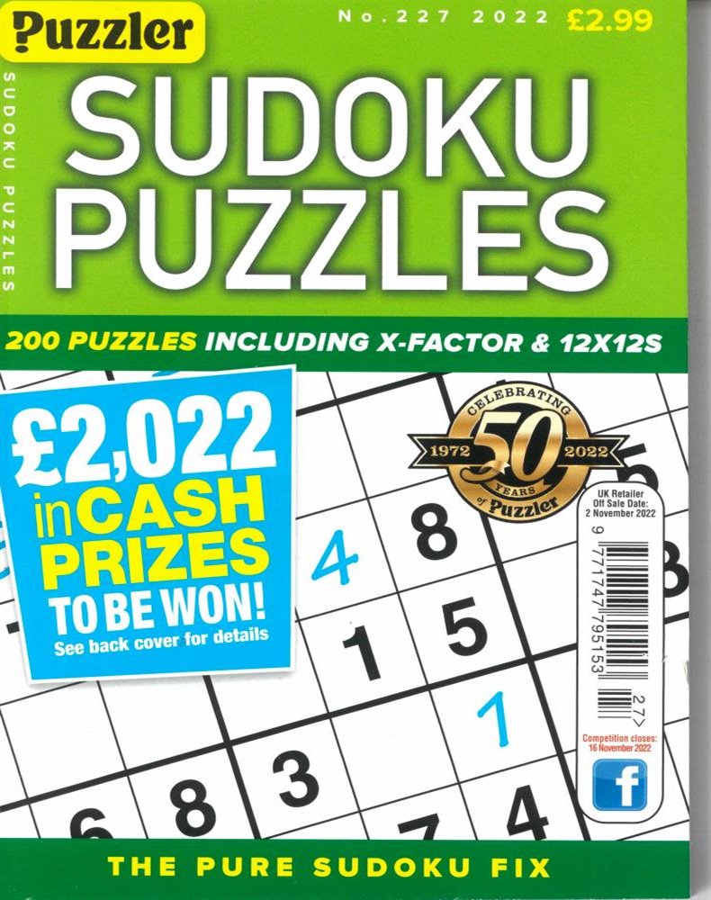Sudoku Puzzles Magazine Subscription