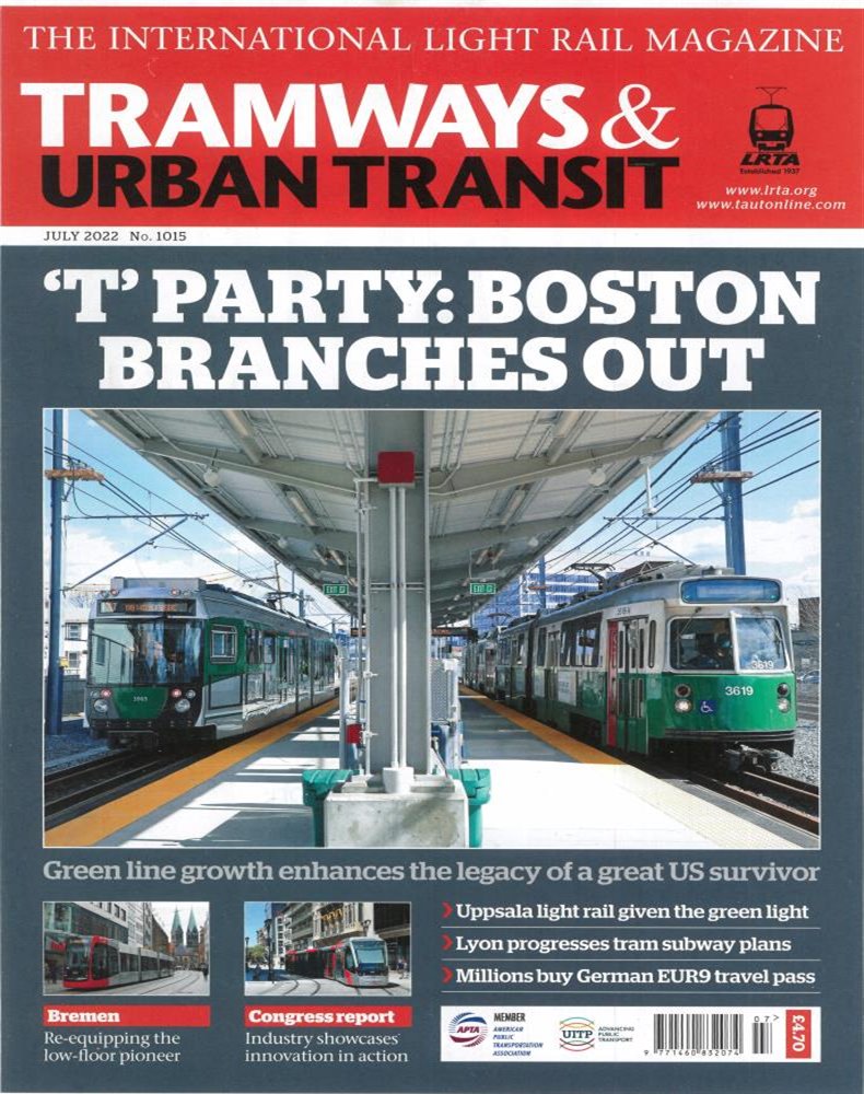 Tramways & Urban Transit Magazine Subscription