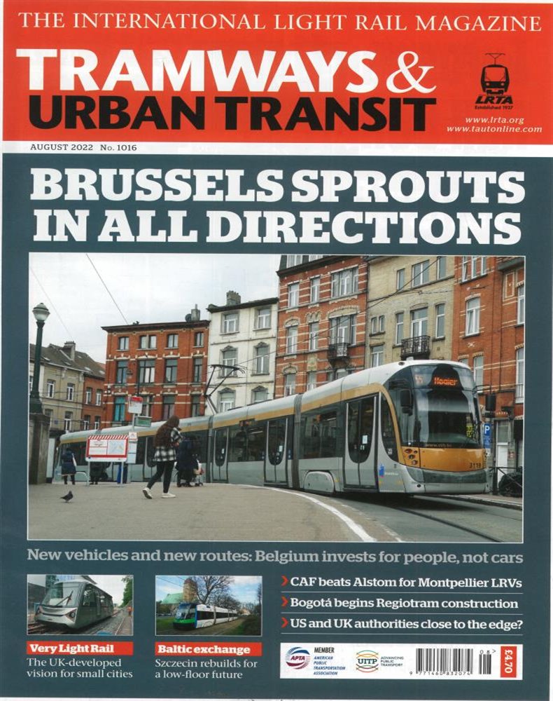 Tramways & Urban Transit Magazine Subscription
