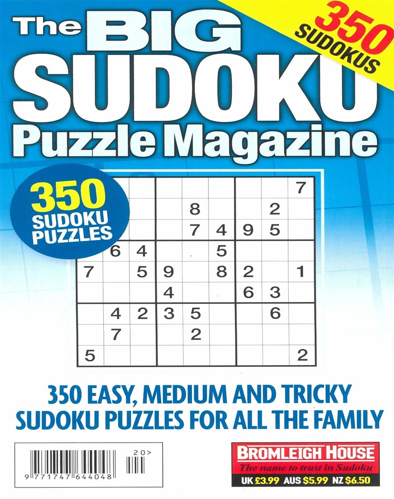 Big Sudoku Puzzle Magazine Subscription