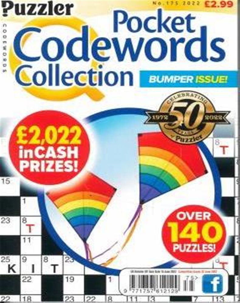Puzzler Pocket Codewords Collection Magazine Subscription