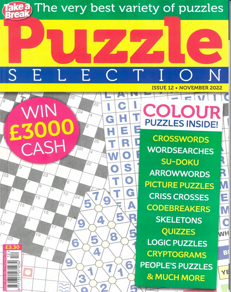 Take a Break Puzzle Selection Magazine Subscription