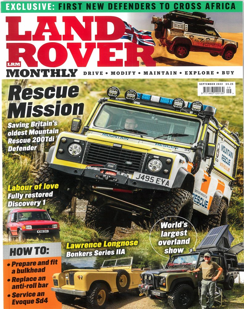 Land Rover Monthly Magazine Subscription