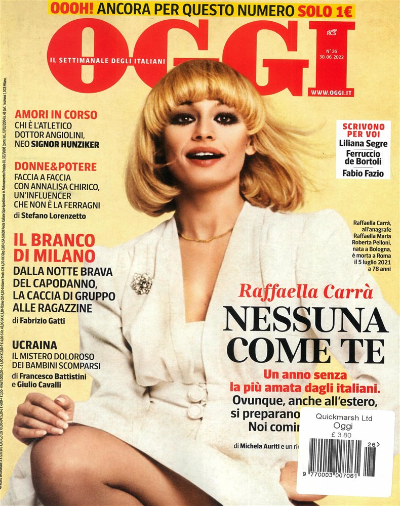 Oggi Magazine Subscription
