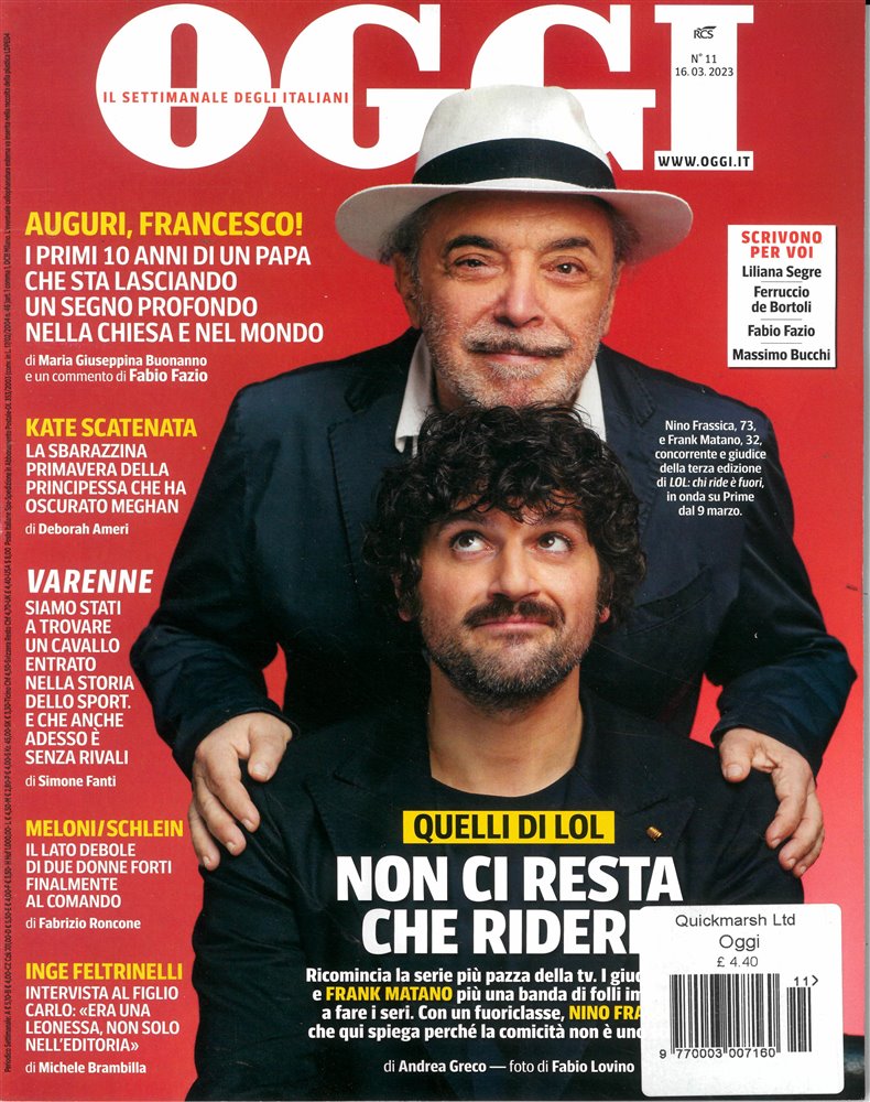 Oggi Magazine Subscription
