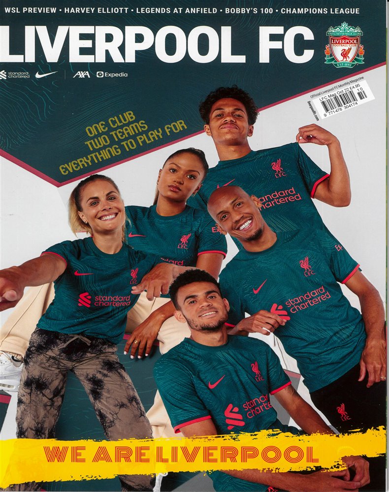Liverpool Monthly FC Magazine Subscription