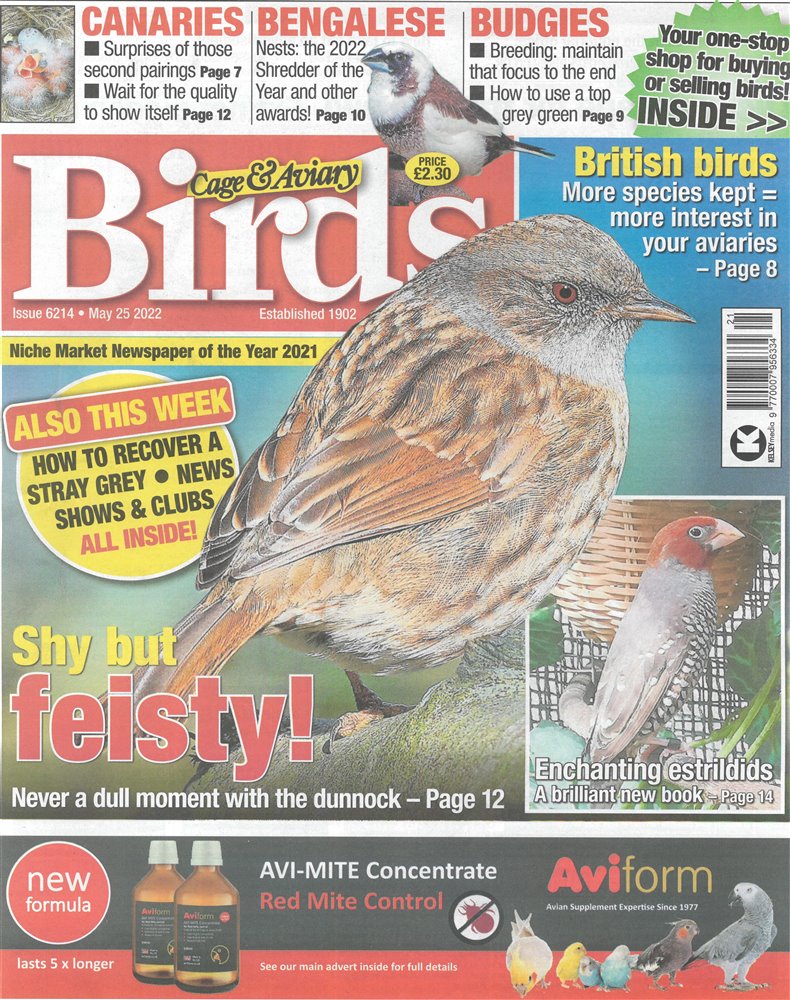 Cage and Aviary Birds Magazine Subscription
