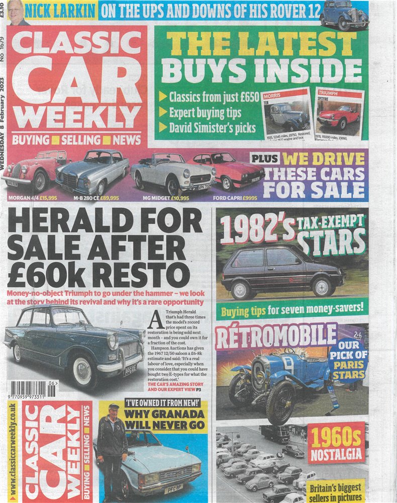 Classic Car Weekly Magazine Subscription