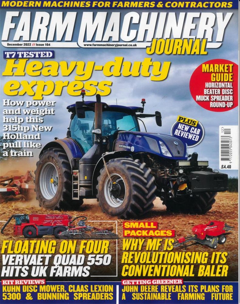 Farm Machinery Journal Magazine Subscription
