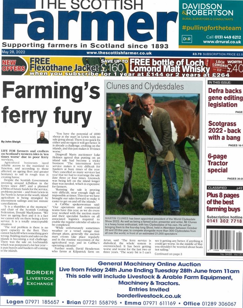 The Scottish Farmer Magazine Subscription