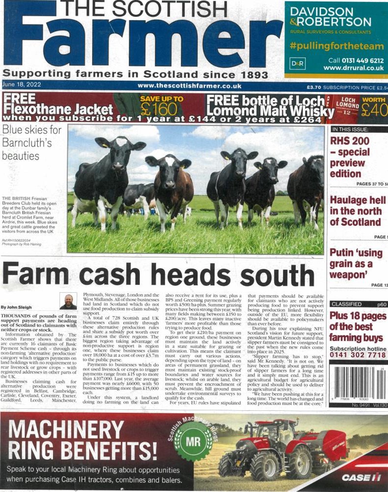 The Scottish Farmer Magazine Subscription