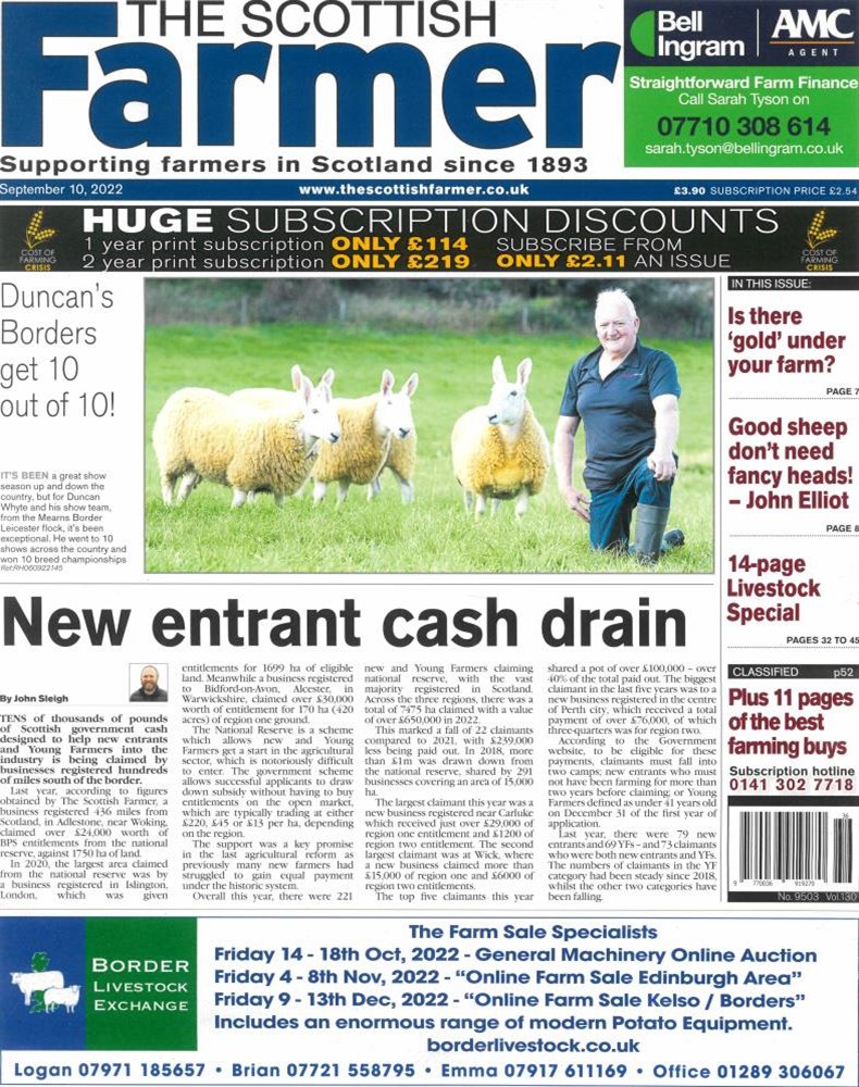 The Scottish Farmer Magazine Subscription