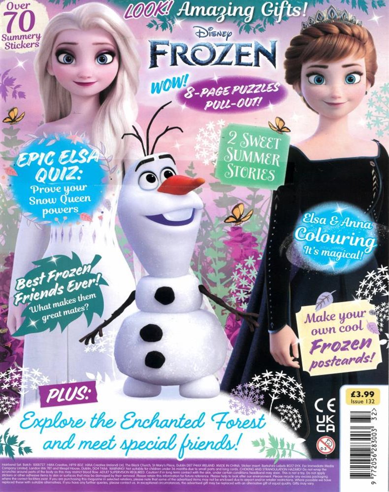Frozen Magazine Subscription - Unique Magazines