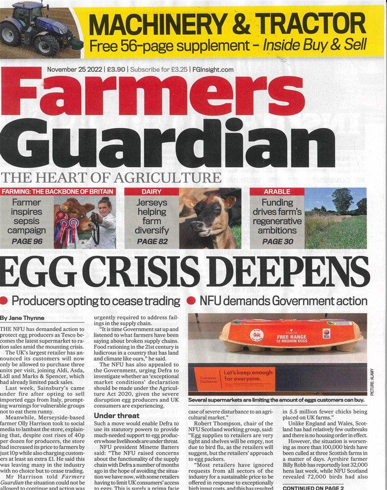Farmers Guardian Magazine Subscription