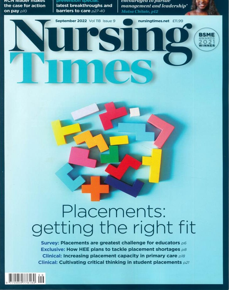 Nursing Times magazine subscription