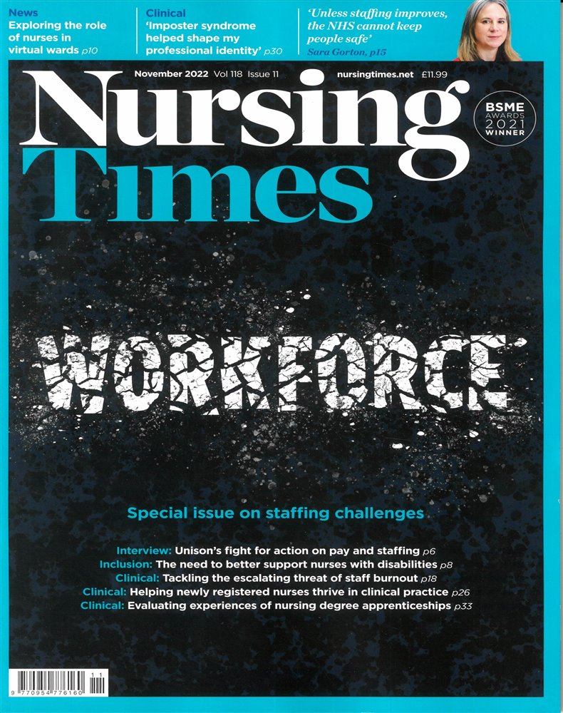 Nursing Times magazine subscription