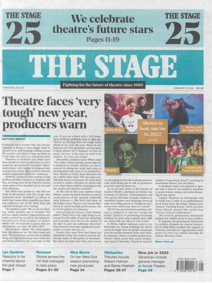 The Stage Magazine / Buy a subscription at UniqueMagazines.co.uk