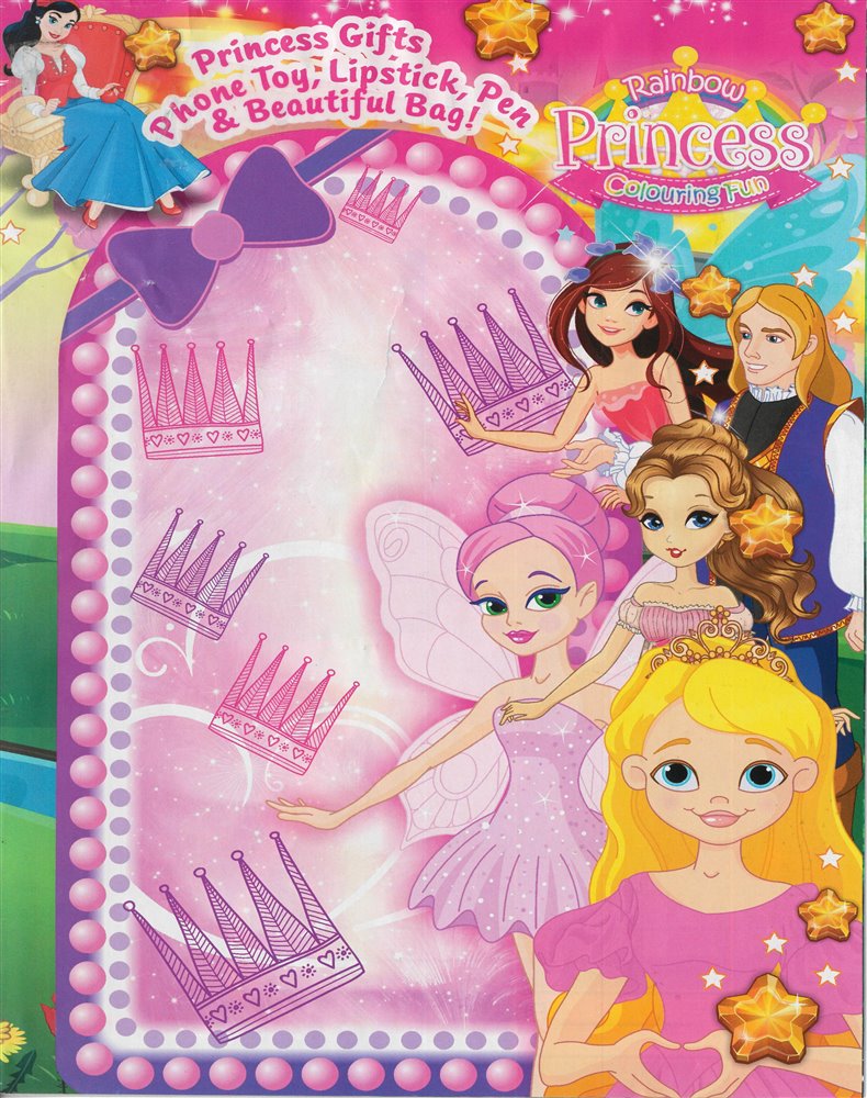Rainbow Princess Colouring Fun Magazine