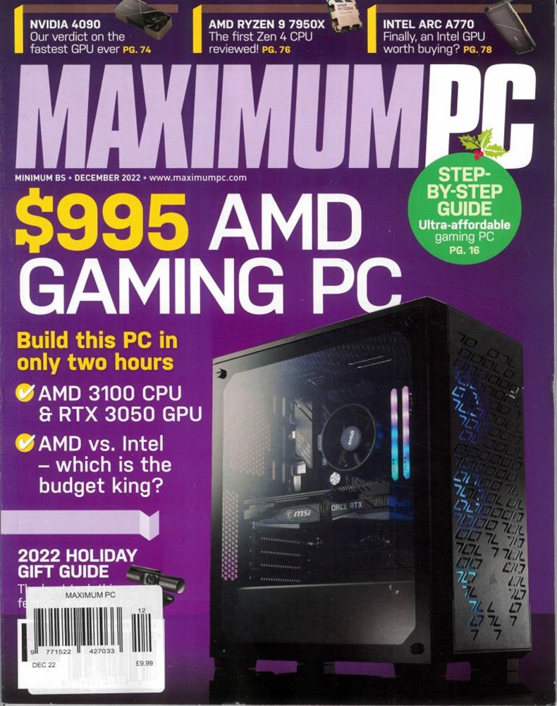 Maximum PC Magazine Subscription