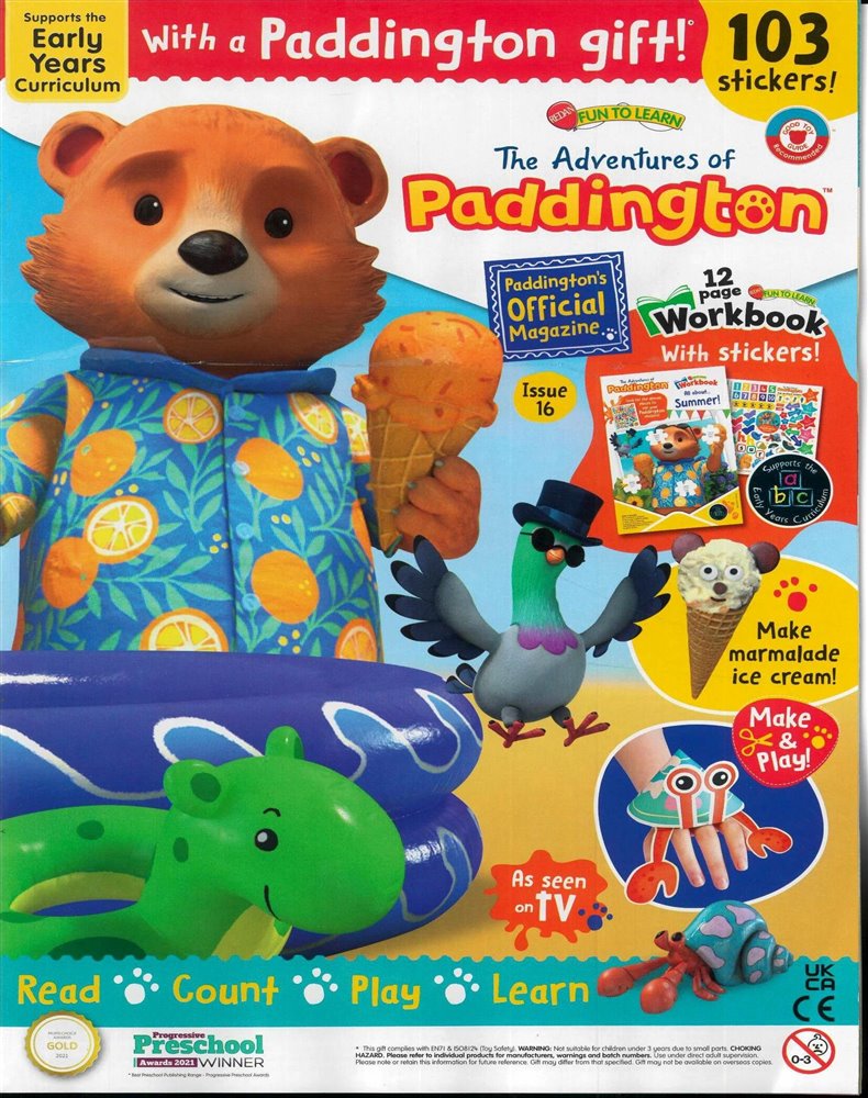 Fun to Learn Paddington Magazine Subscription