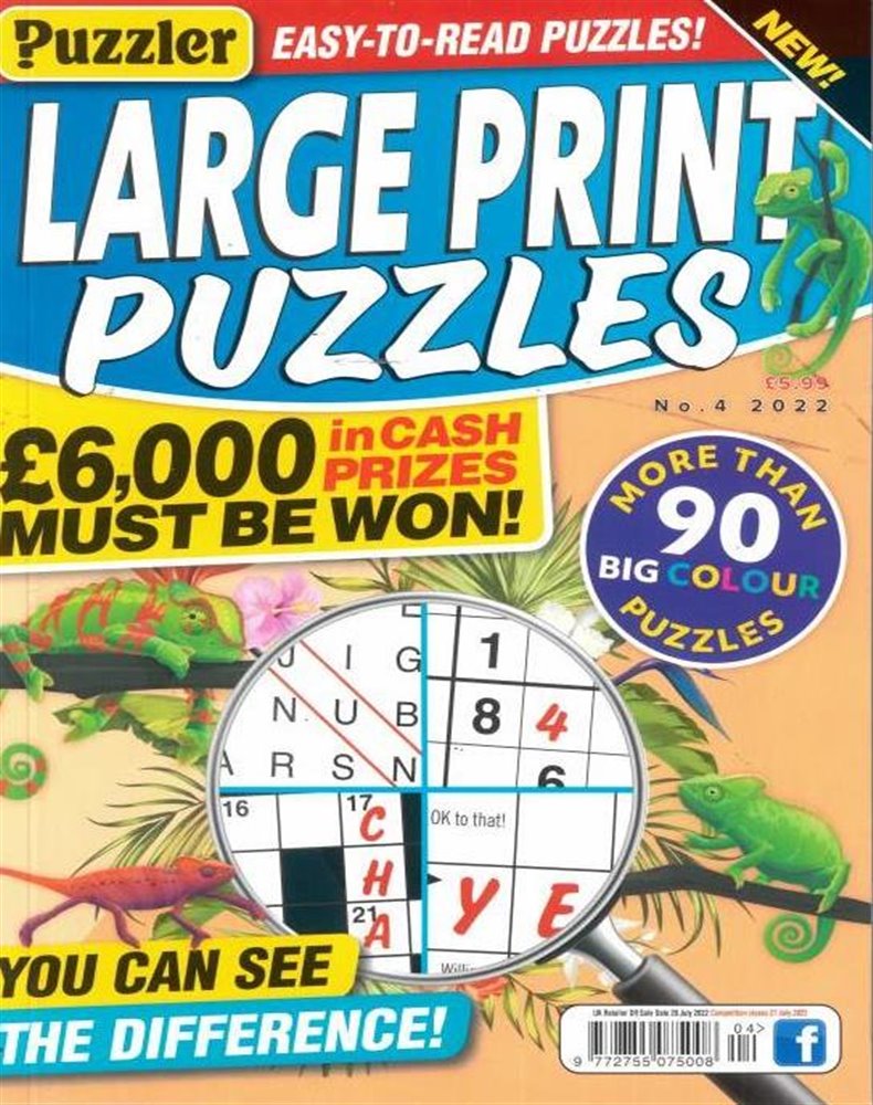 Puzzler Large Print Puzzles Magazine Subscription