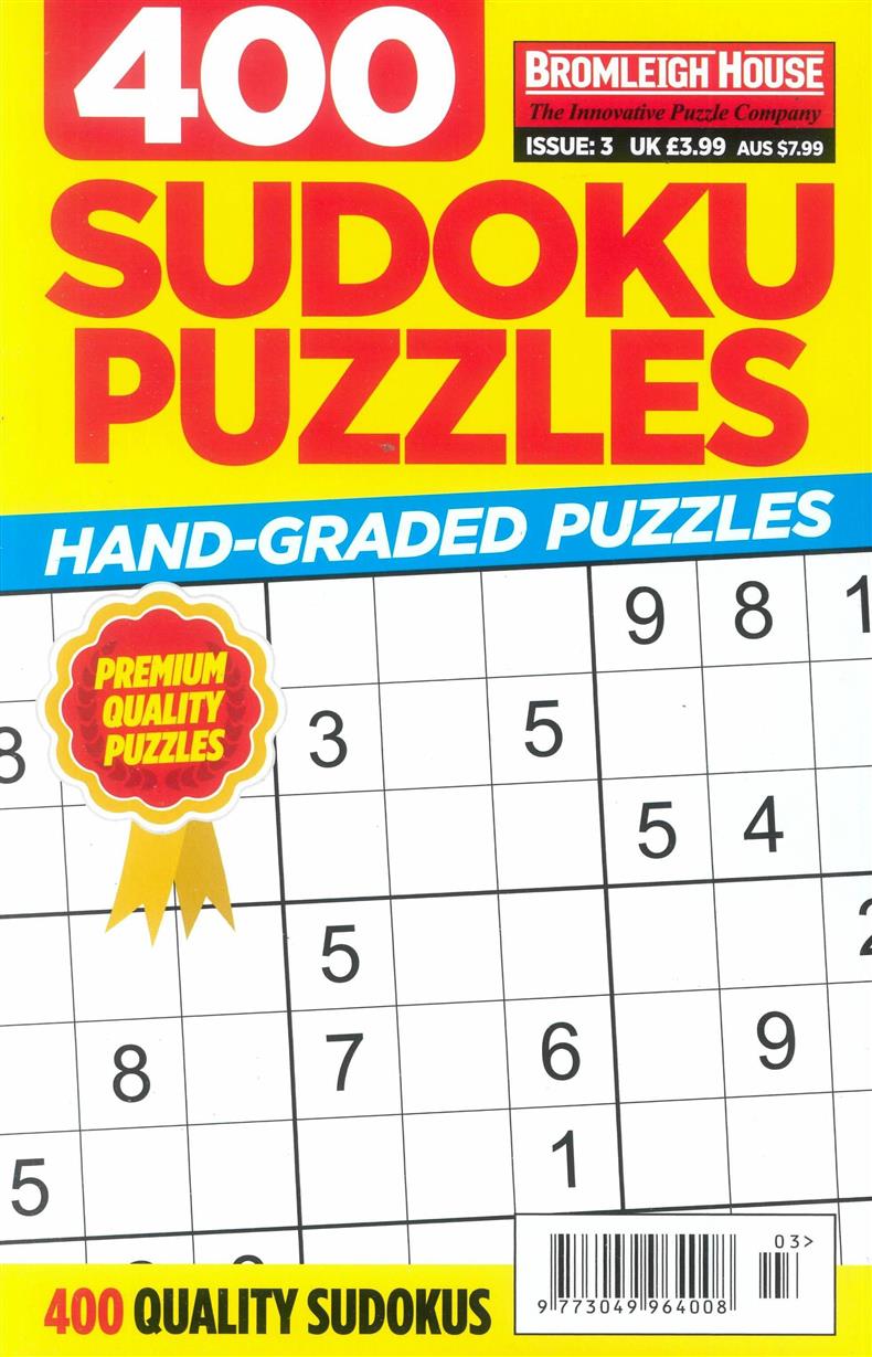 400 Sudoku Puzzles Magazine Subscription